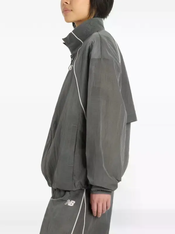 NEW BALANCE Sport Legacy Piping-detail Jacket - Grey