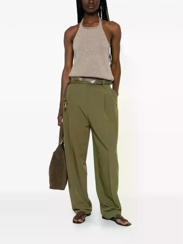 Imperial Belted Pleated Trousers
