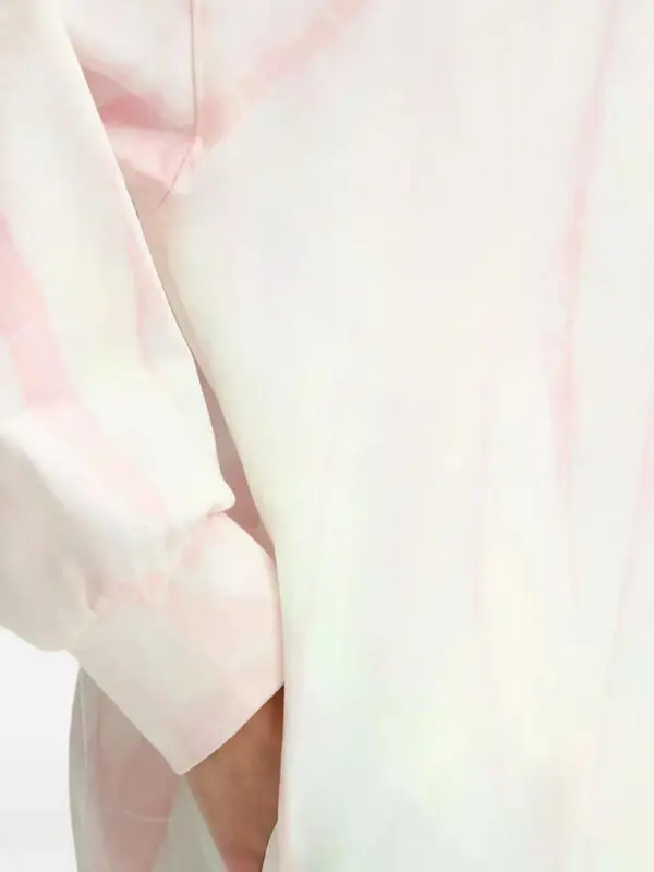 Guess Logo Print Hoodie - Pink