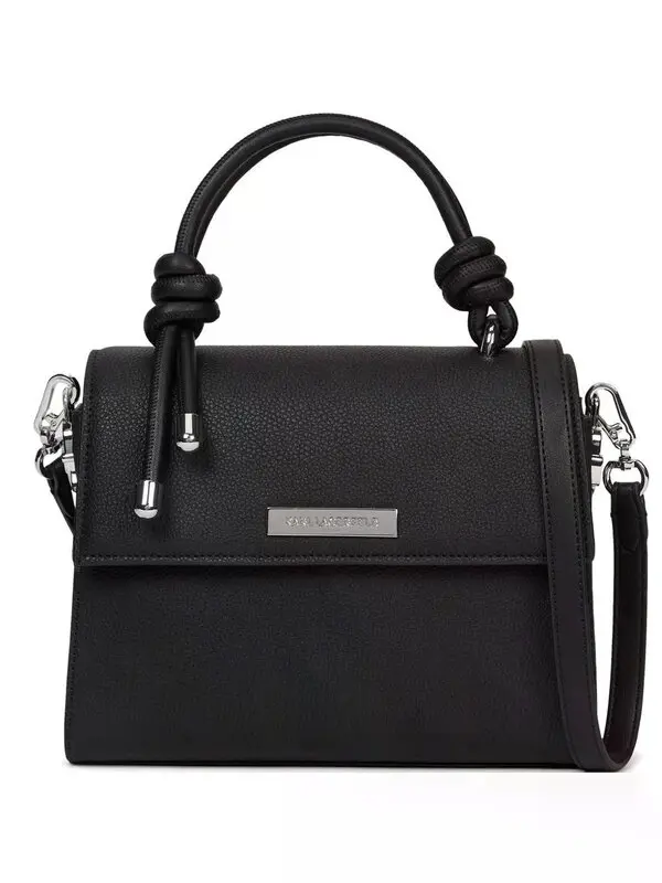Karl Lagerfeld Ikon Pebble Knots Crossbody Bag - Black