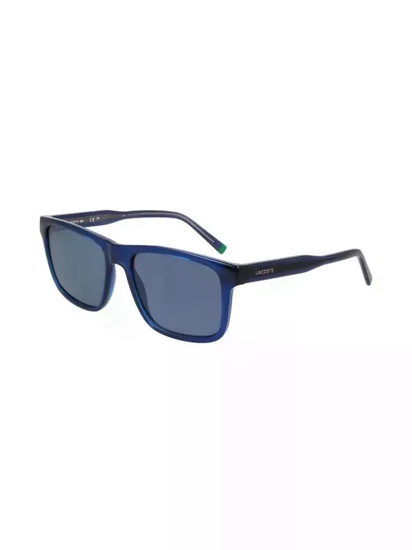 Lacoste Logo Lettering Square Frame Sunglasses