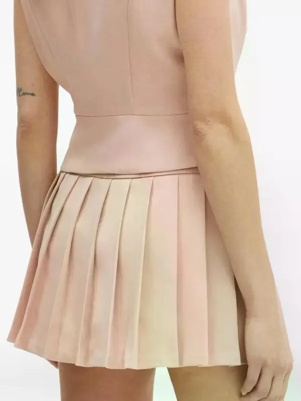 Guess Pleated Mini Skirt With Side Zip Fastening