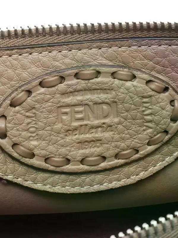 Fendi The Selleria Satchel Bag - Neutrals