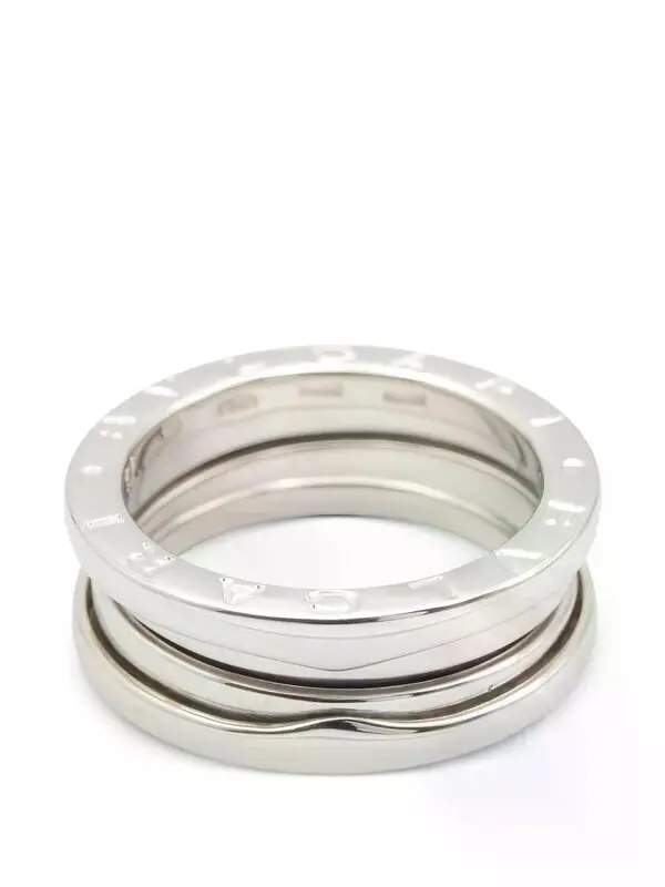 BVLGARI 18k White Gold B.zero1 Ring - Silver