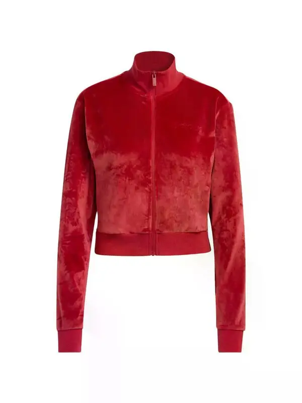 Adidas Velour Tracksuit - Red