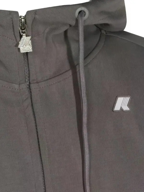 K-WAY Anton Logo-patch Zip-up Hoodie