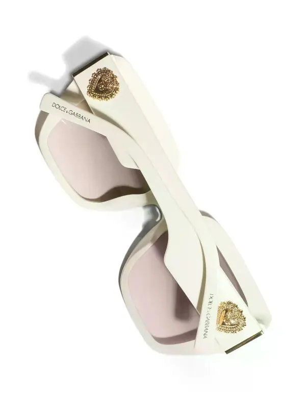 Dolce & Gabbana Devotion Square-frame Sunglasses - White