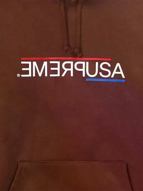 Supreme Usa Long-sleeve Hoodie