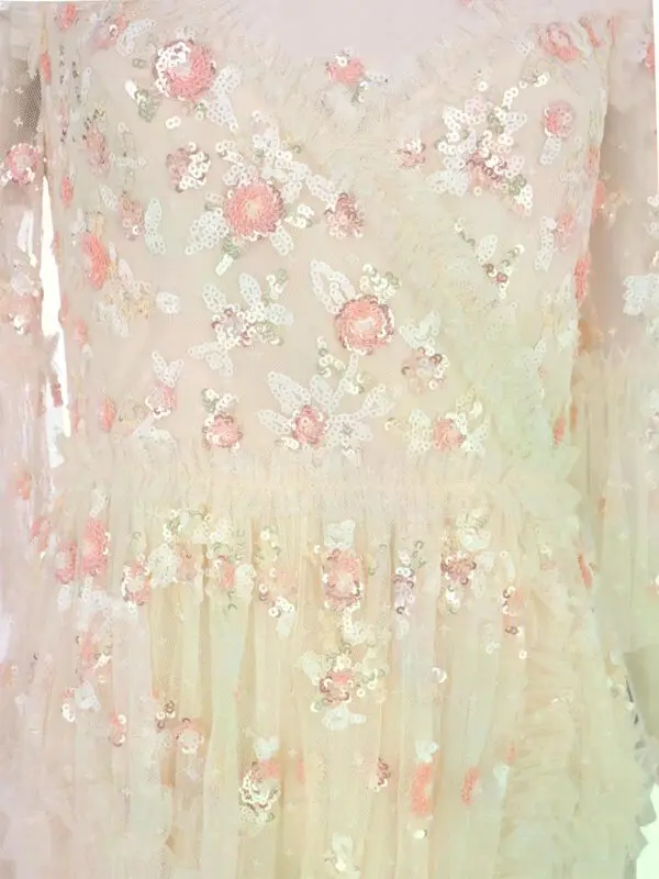 NEEDLE & THREAD Shimmer Ditsy Sequin-embellished Gown