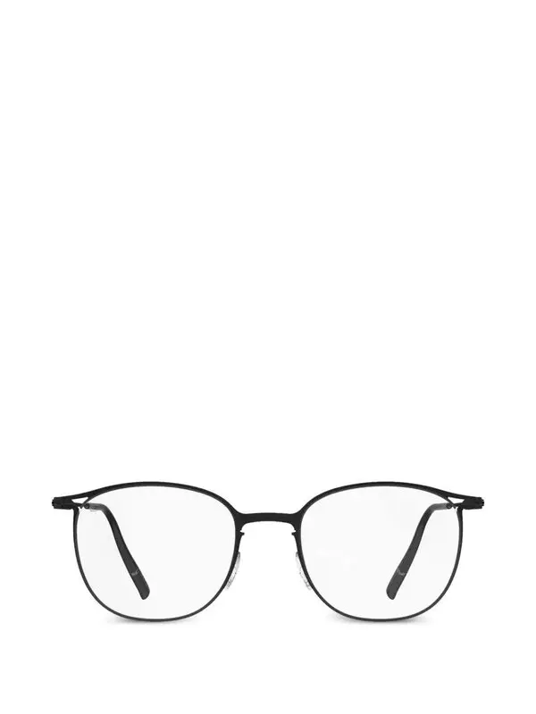 SILHOUETTE Titanium Reframed Round-frame Eyeglasses - Black