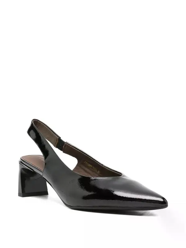 SERGIO MORETTI FIRENZE Patent Slingback Pumps