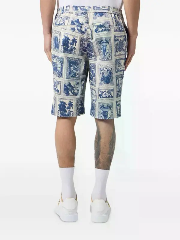 BILLIONAIRE Graphic Print Bermuda Shorts