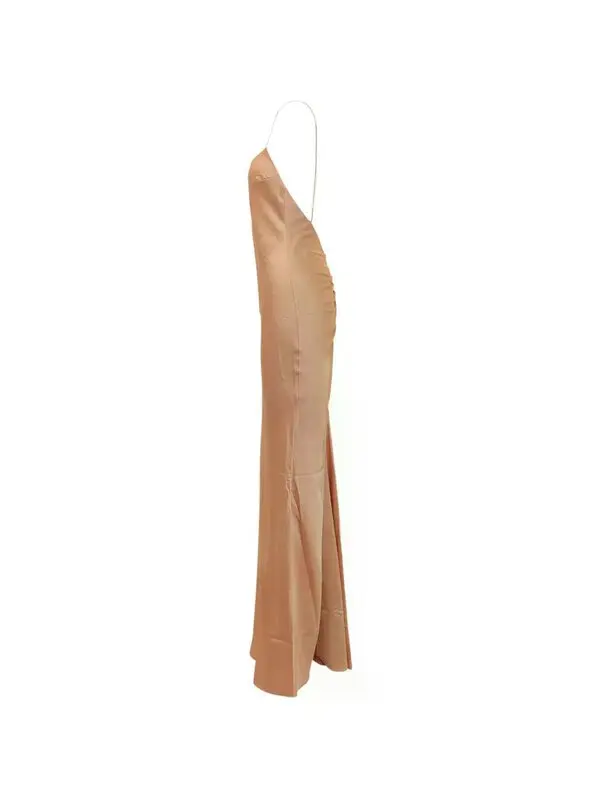 Andamane Ninfea Ruched-back Maxi Dress - Neutrals