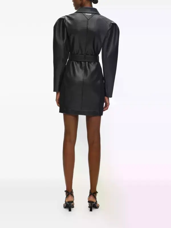 Karl Lagerfeld Mini Belted Biker Dress