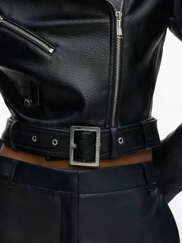 Karl Lagerfeld Belted Biker Jacket