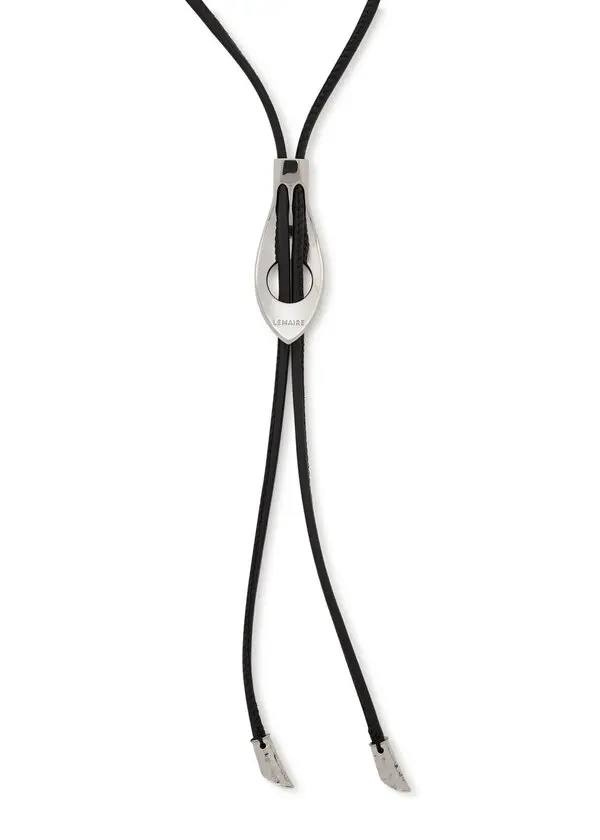 LEMAIRE Snake Bolo Tie Nappa Necklace