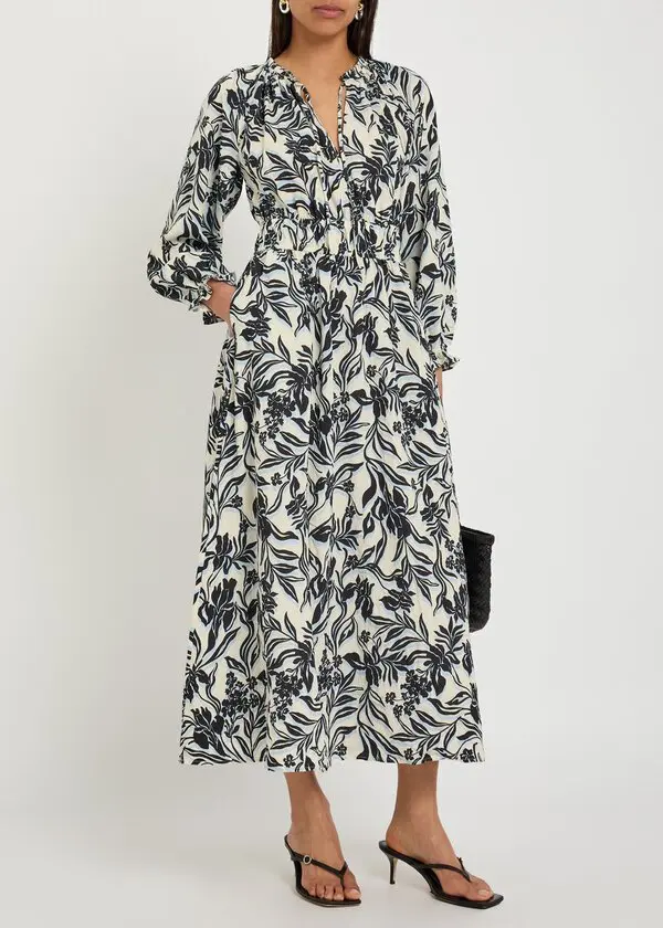 Rails Matia Floral-print Woven Midi Dress