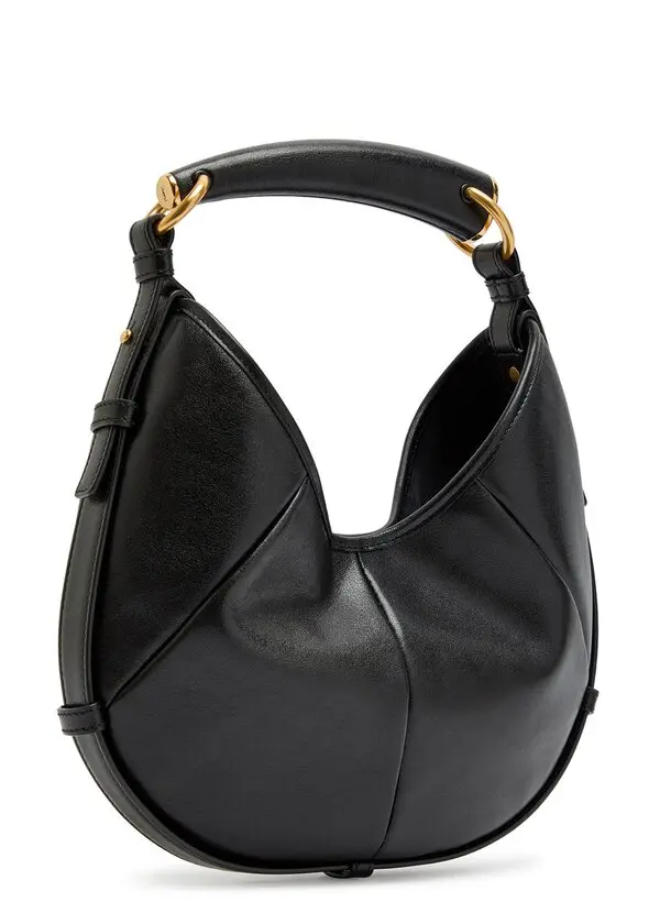 Saint Laurent Mombasa Leather Top Handle Bag - Black