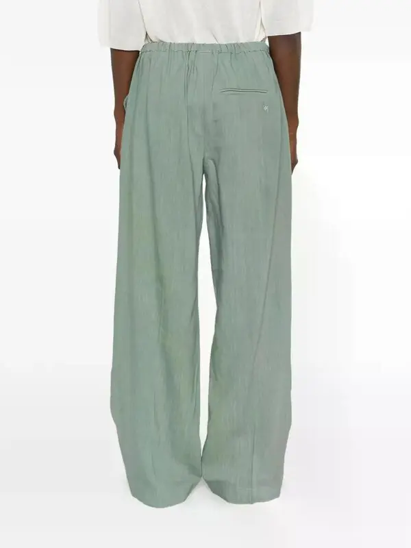 Marella Drawstring-waist Pleated Wide-leg Trousers