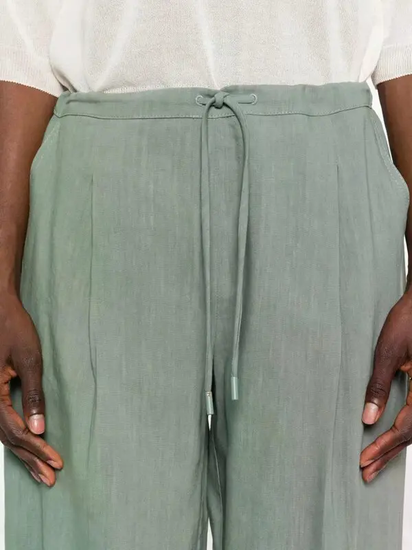 Marella Drawstring-waist Pleated Wide-leg Trousers