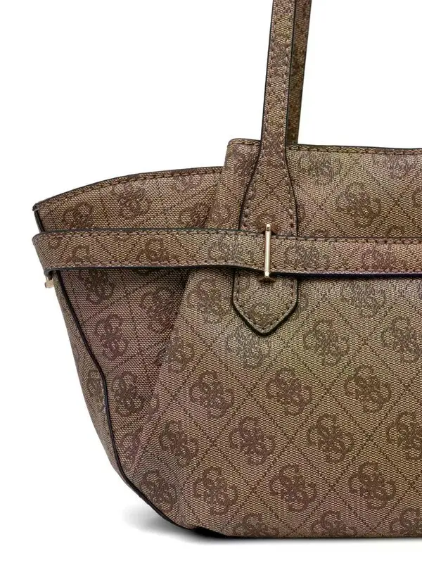 Guess Yesba Monogram-pattern Padlock-detail Shoulder Bag