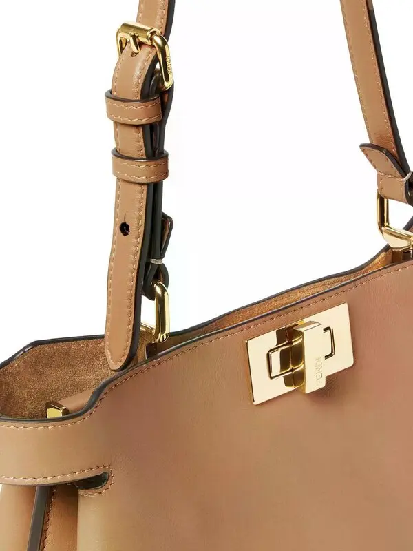 Fendi Peekaboo Tote Bag - Brown