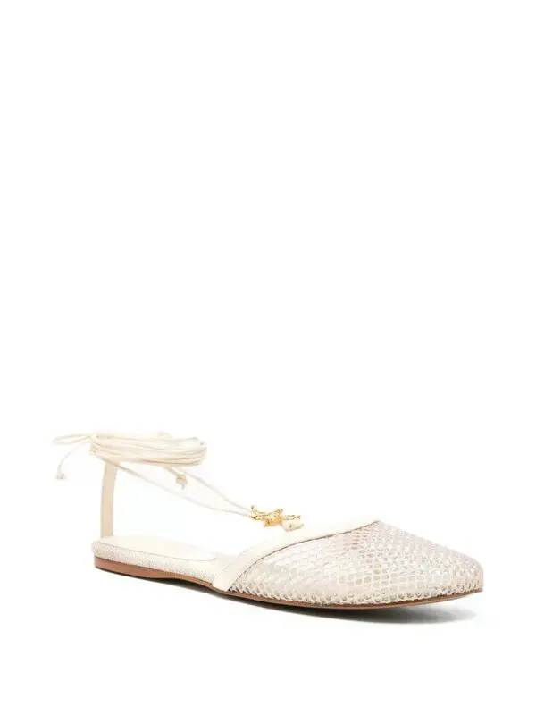 Farm Rio Starfish-detail Lace-up Mules