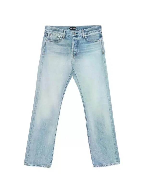 TOM FORD Logo Patch Jeans - Blue