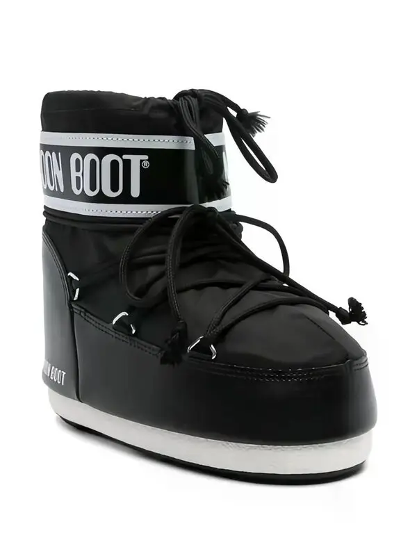 Moon Boot Logo Lace-up Boots - Black