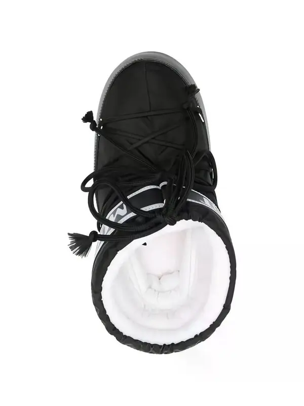 Moon Boot Logo Lace-up Boots - Black