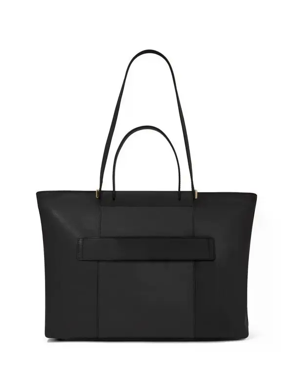 PIQUADRO Leather Tote Bag With Zip Fastening
