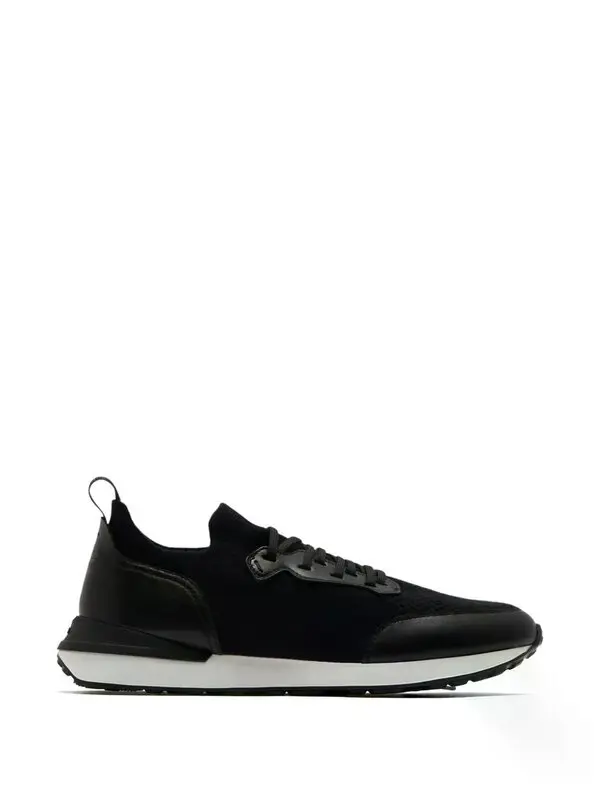 Magnanni Panelled Knit Sneakers - Black