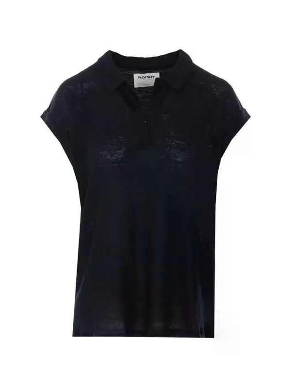 NOTSHY Valentina Linen T-shirt - Black