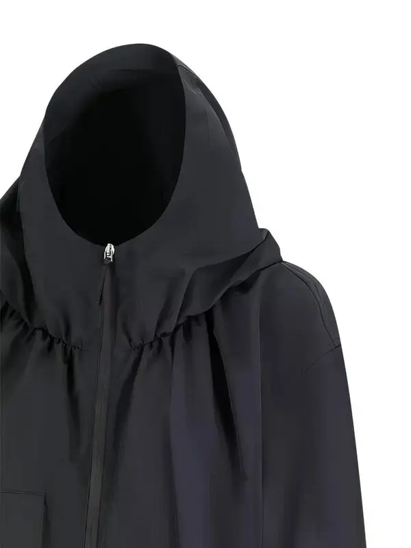 JIL SANDER Hooded Gathered Jacket