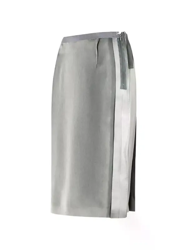 MAISON MARGIELA Satin Reverse Effect Skirt - Grey
