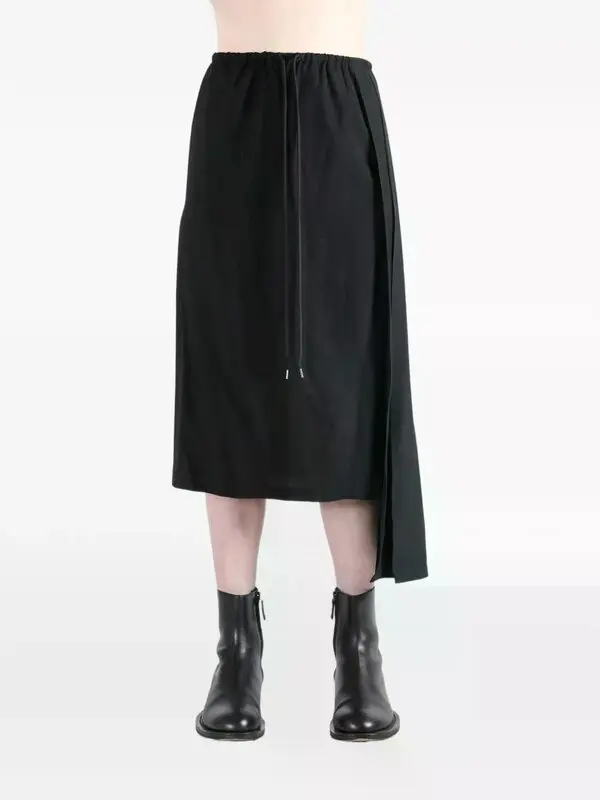 Yohji Yamamoto Asymmetric Drawstring Skirt