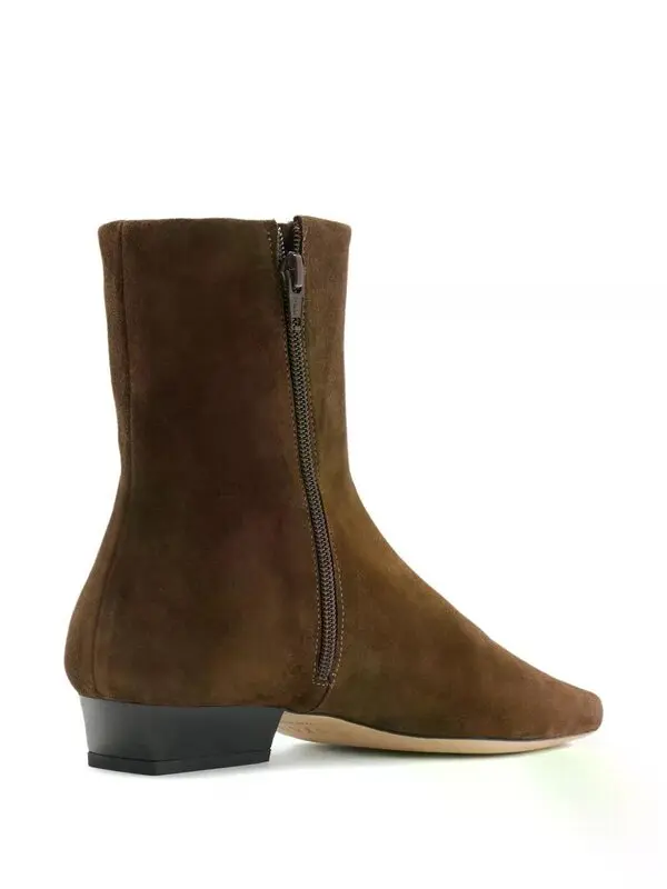 Staud Zipped Block-heel Ankle Boots