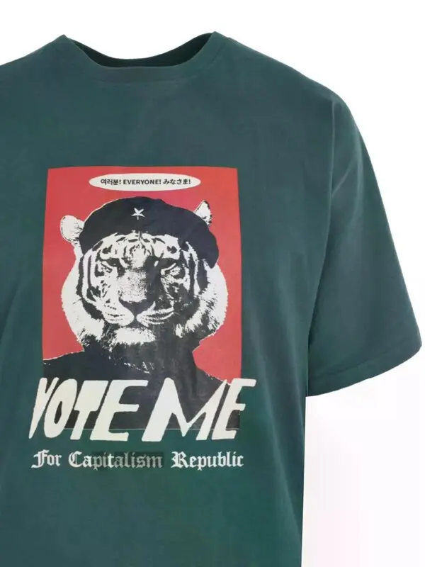 TEE LIBRARY Vote Graphic-print Cotton T-shirt