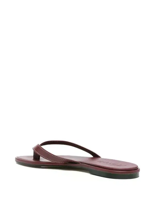AeydĒ Contrast Stitch Thong Sandals