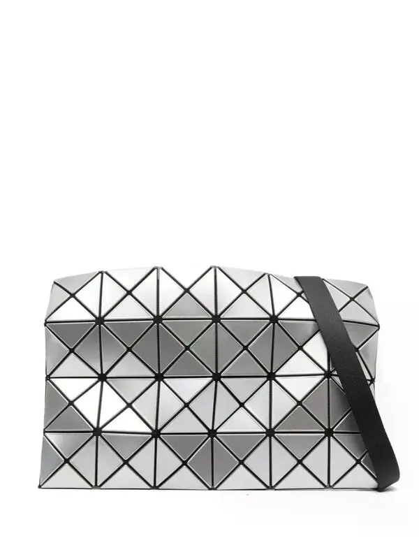 Issey Miyake Geometric Panel Shoulder Bag - Silver