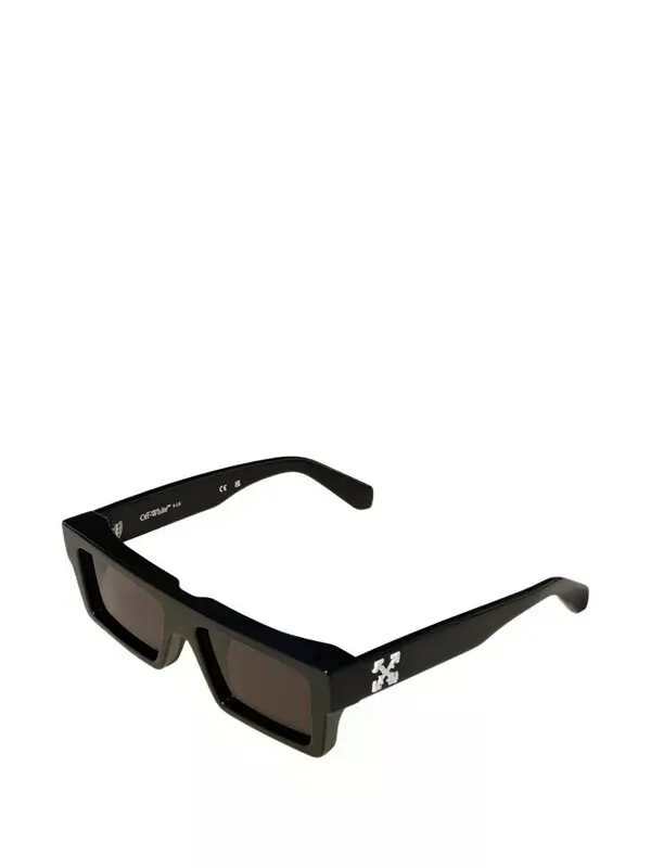 Off-White Arrows Rectangle Frame Sunglasses - Black