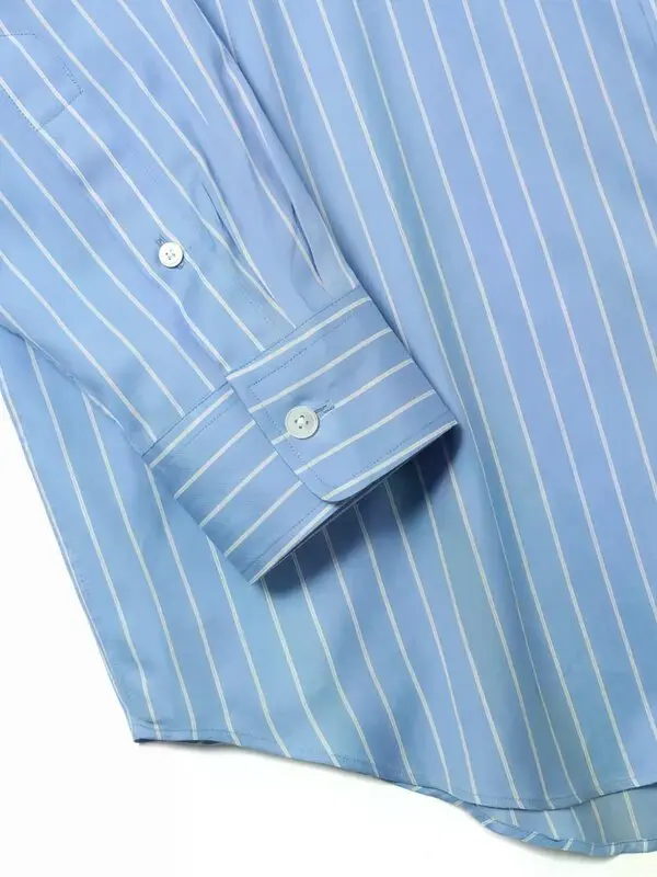 Auralee Striped Wool Shirt