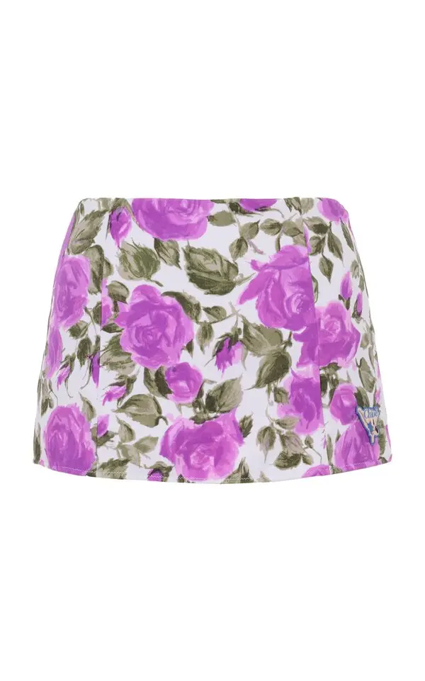 Chloé Floral High-rise Mini Swim Skirt - Multi
