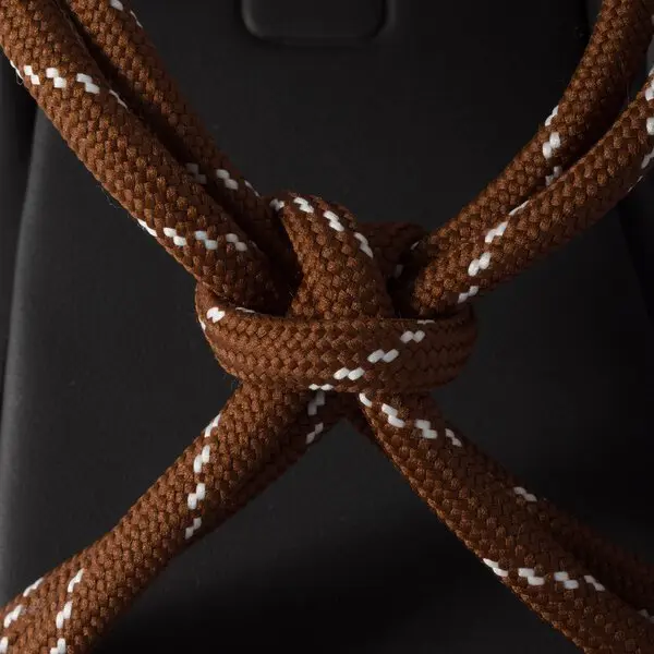 Miu Miu Riviere Cord And Leather Sandals - Tobacco