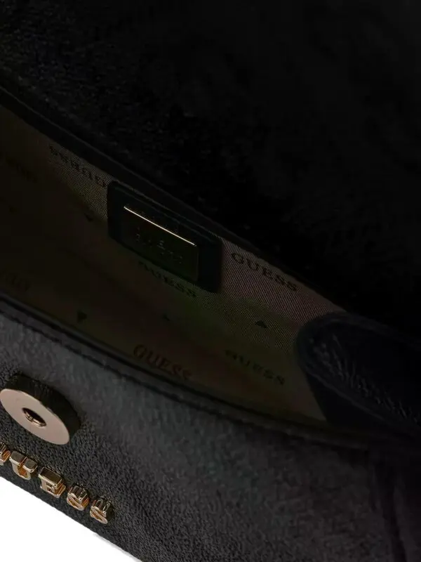 Guess Monogram Shoulder Bag - Black