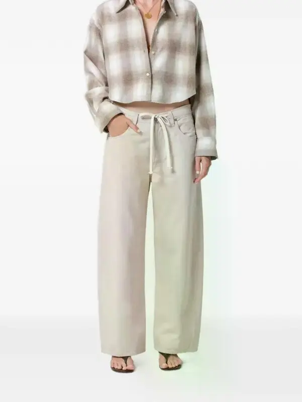 Citizens Of Humanity Brynn Drawstring Waist Jeans In Light Beige - Neutrals