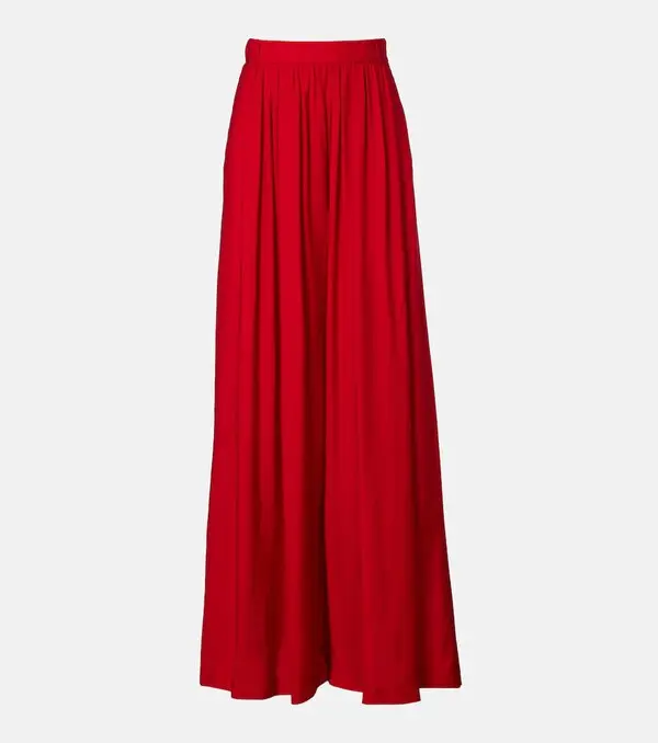 Ralph Lauren Pleated Palazzo Pants - Red