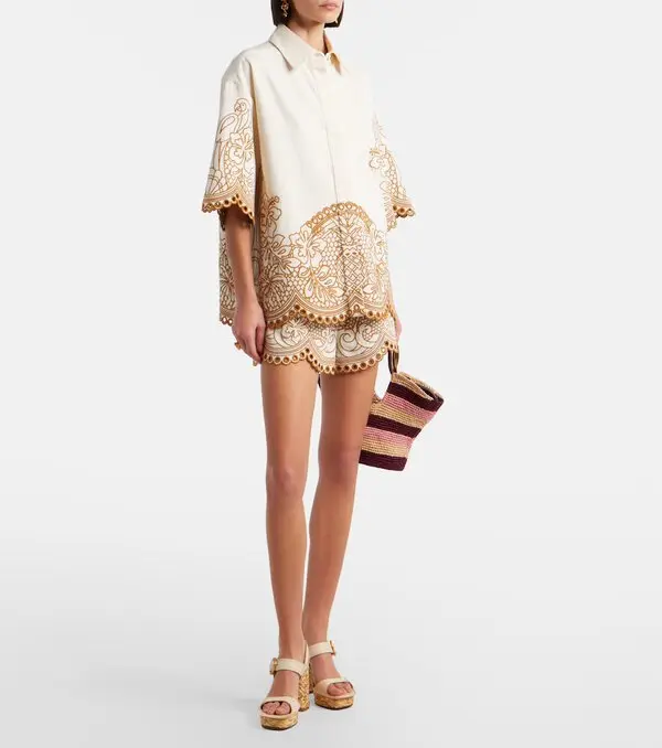 Zimmermann Small Raffia Top-handle Bag