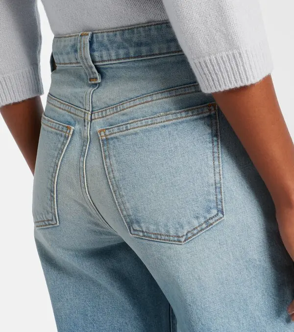 Khaite Delina High-rise Wide-leg Jeans
