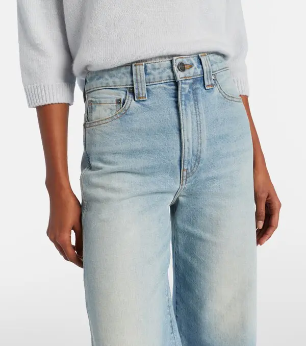 Khaite Delina High-rise Wide-leg Jeans